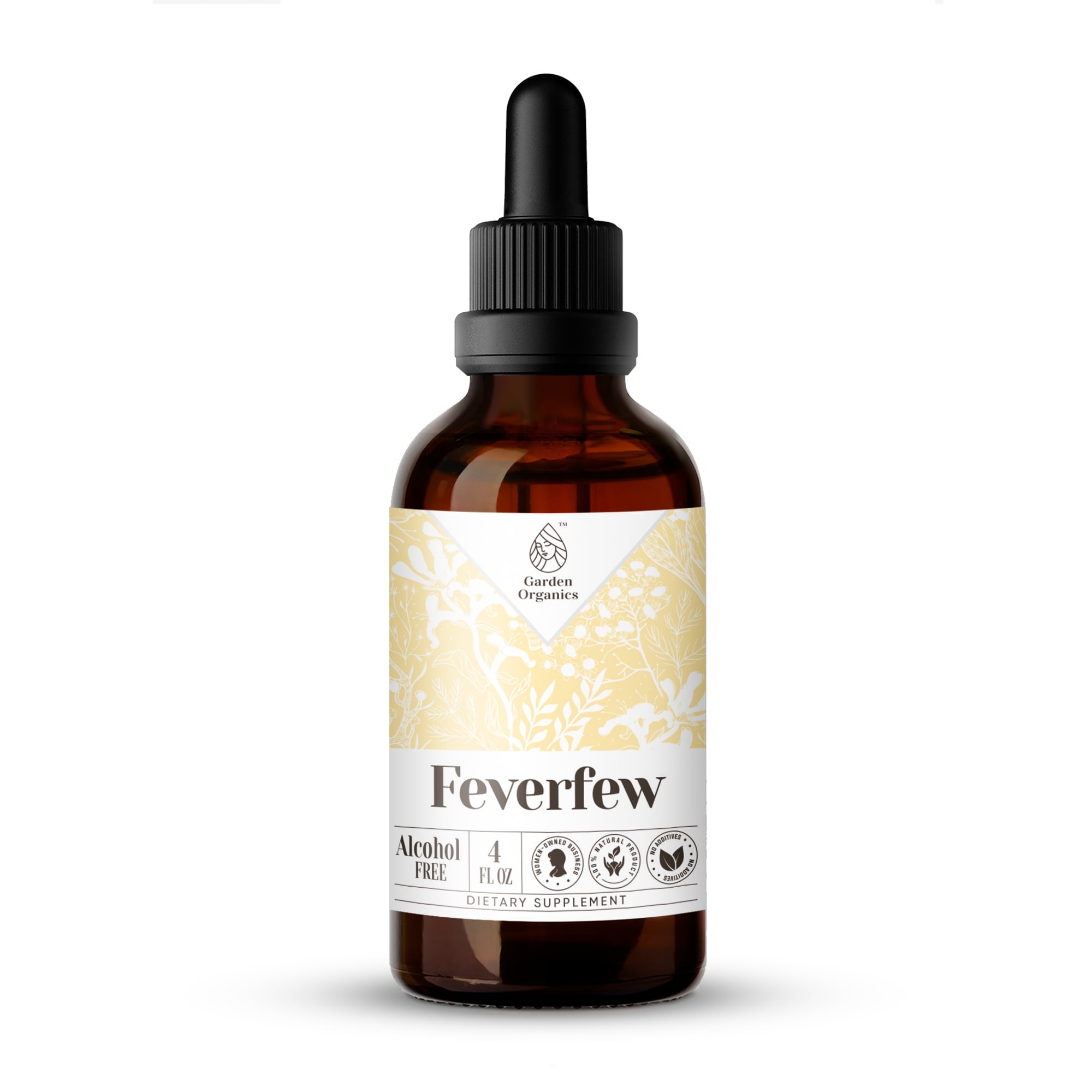 Feverfew Extract, Natural Herbal Supplement for Nervous System Balance, Feverfew (Tanacetum ...