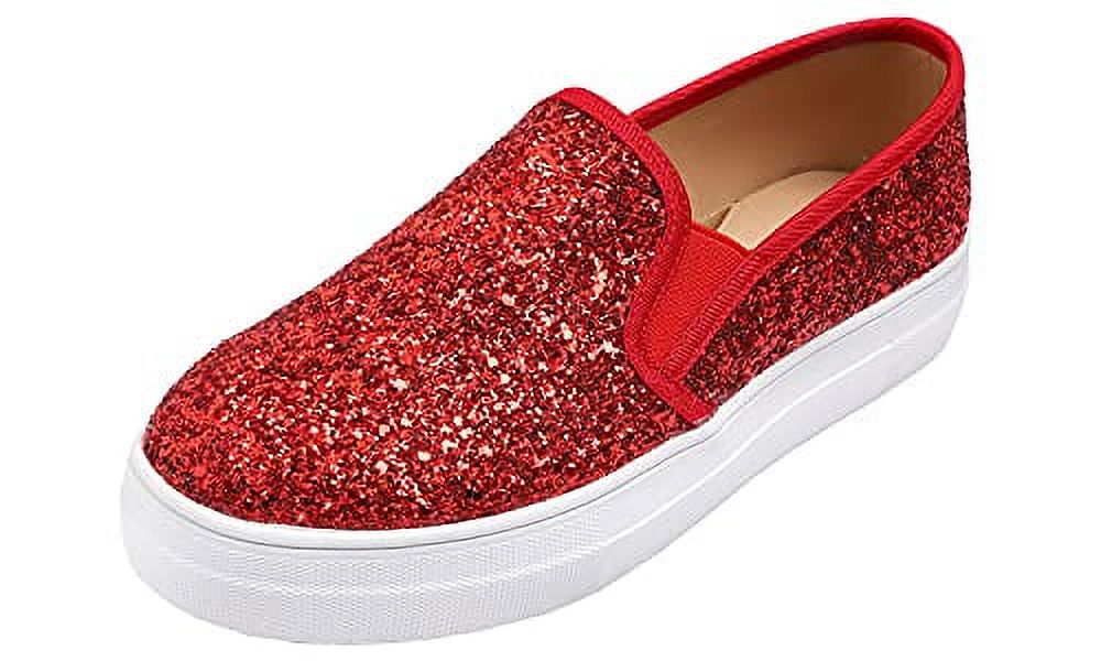 Women's Red Glitter Boots - Walmart.com