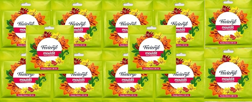 Fevicryl Mould Clay 12 pcs for Modelling and Sculpting, Air Dry Clay ...