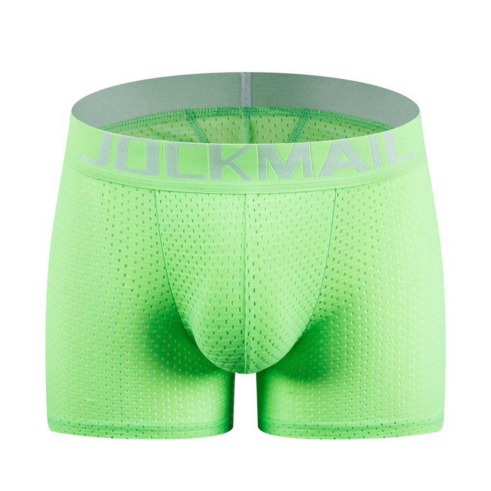 Fewfanhot Men's Breathable Mesh Padded Butt Boxer Briefs Enhancing ...