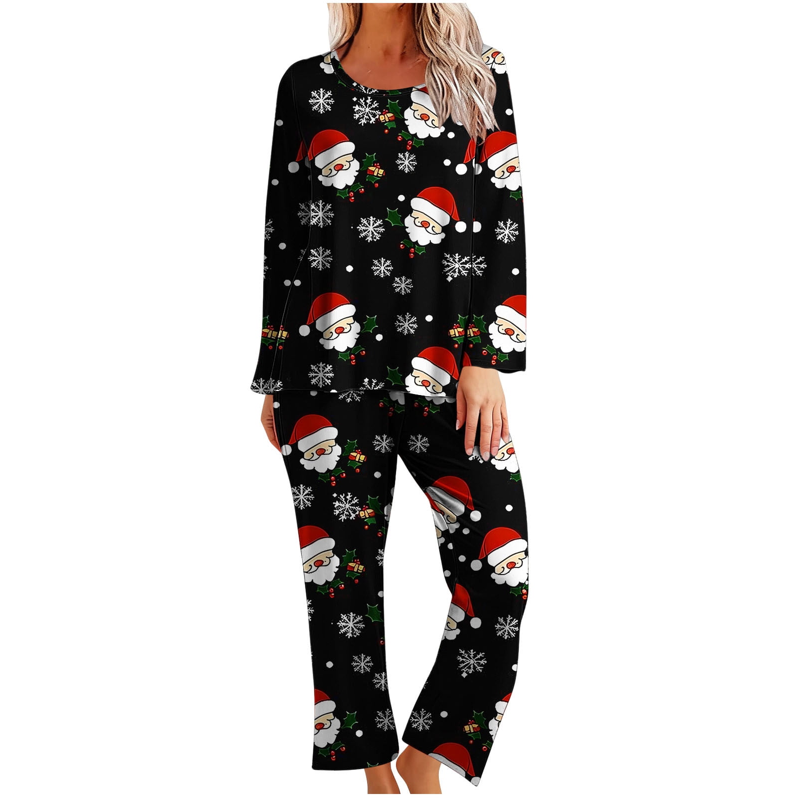 Fewfanhot Pajamas for Women Set Long Sleeve Button Down Pjs Sets 2 ...