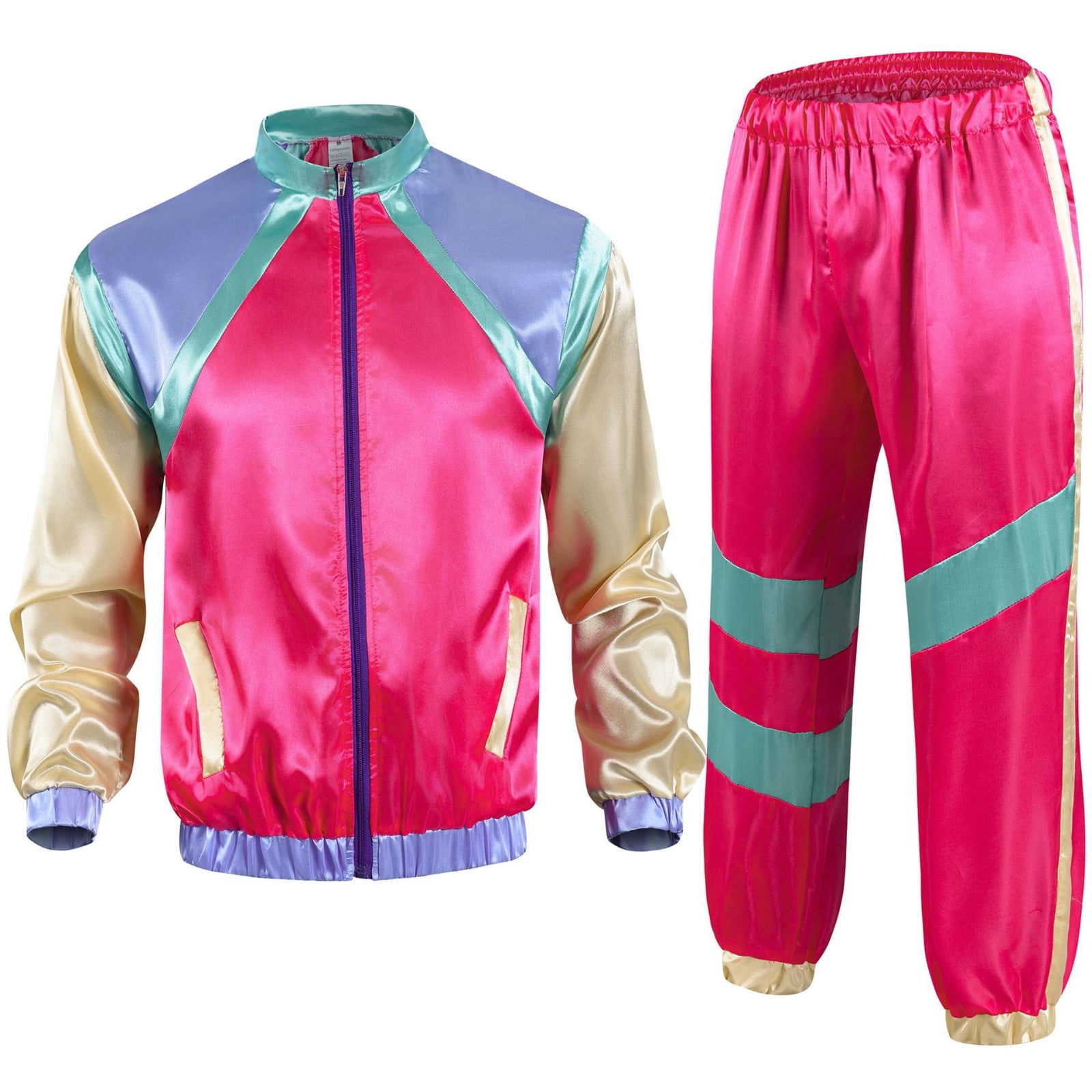Fewfanhot Sweatsuits for Men Tracksuit Windbreaker Set Couples 90s ...