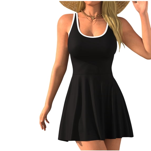 Fewfanhot Swim Suits for Women One Piece Swimsuits Bathing Suits V Neck ...