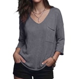 Fewfanhot Trendy Tops for Women 2026 Long Sleeve V Neck Tunic Tops ...