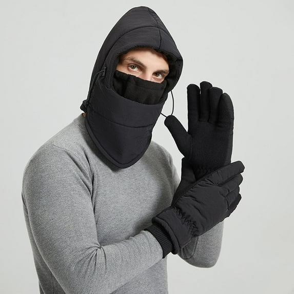 Fewfanhot Unisex Winter Windproof Trapper Hat - Thick Fleece Lined Ear ...