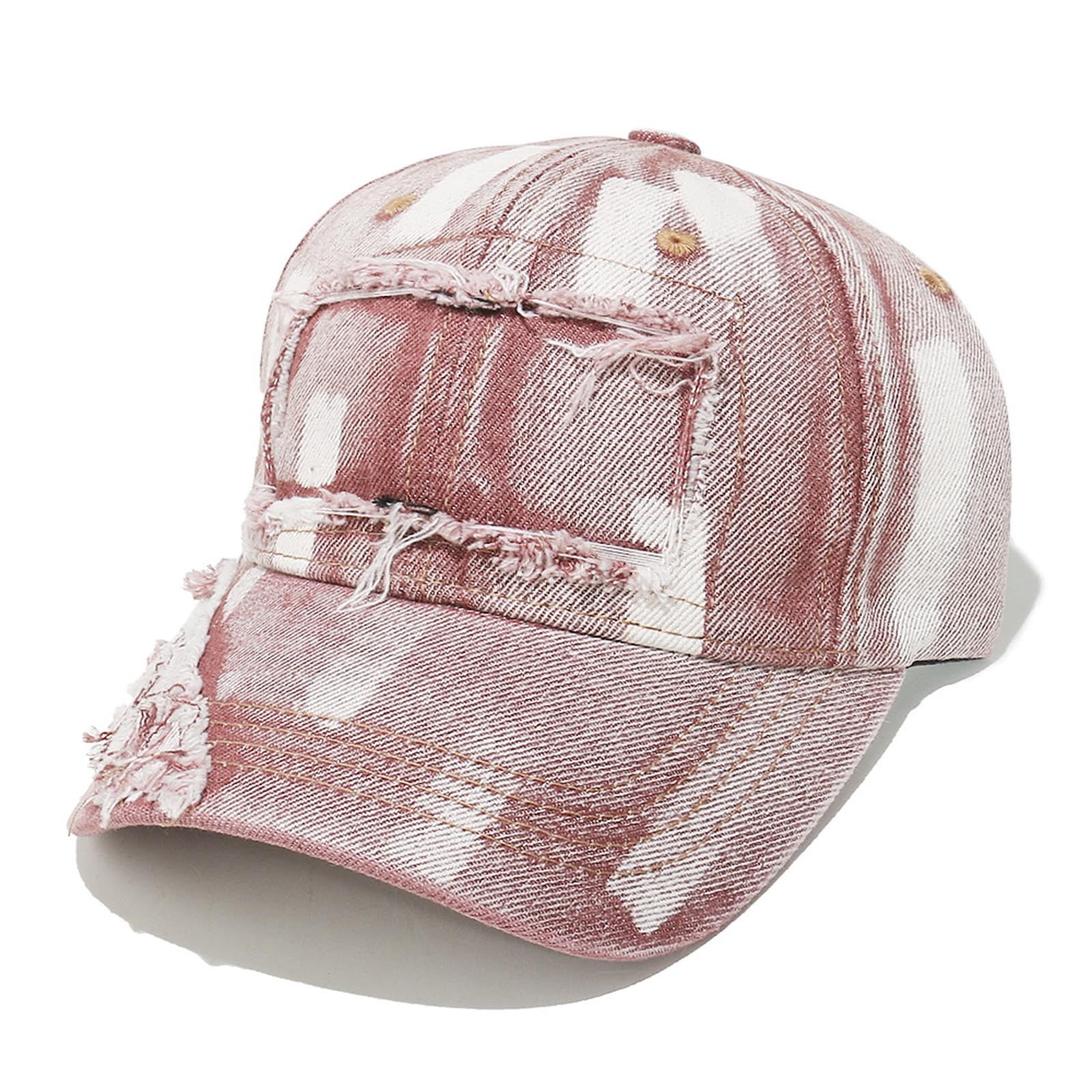 Fewfanhot Vintage Distressed Unisex Baseball Cap, Fashion Washed Denim ...