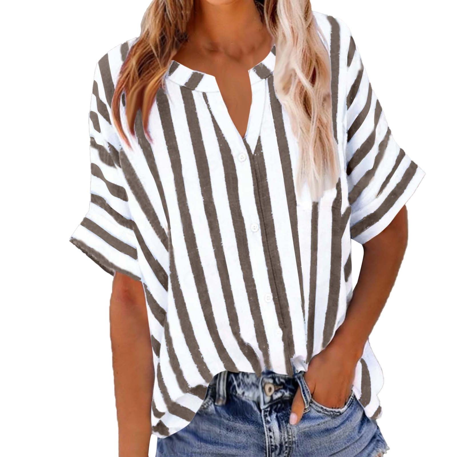 Fewfanhot Women Clothing Summer Striped Beach Vacation Mini Dress 3/4 ...