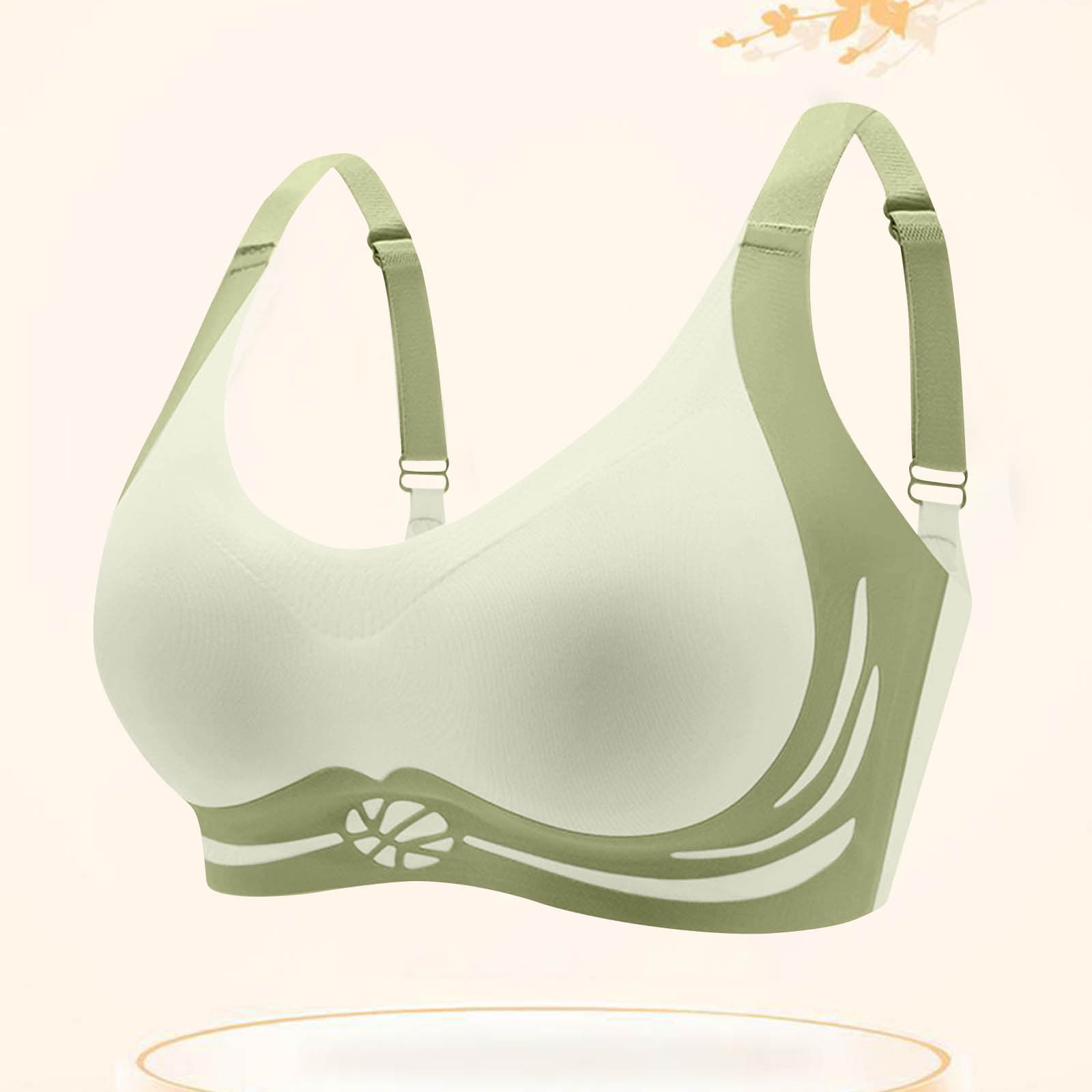Fewfanhot Women Seamless Wireless Lace Bra Adjustable Straps Comfort ...