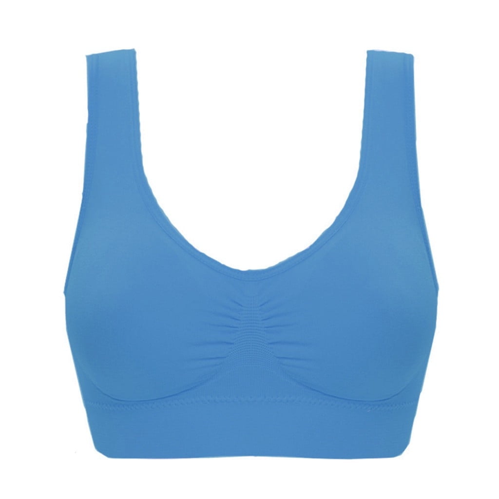 Fewfanhot Women's 3PC Plus Size Sports Bra Thin U-shaped Bras Full Cup ...