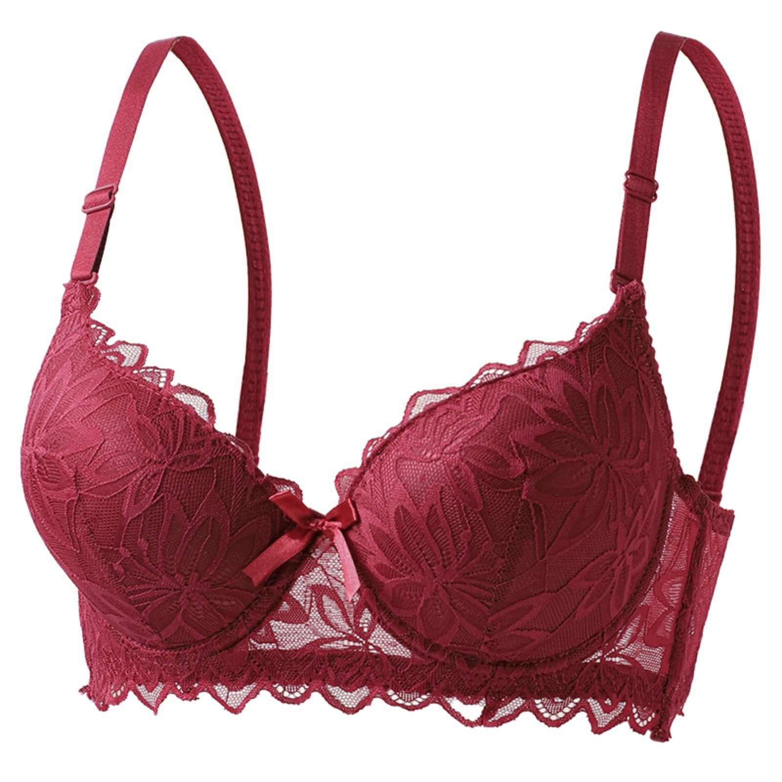Fewfanhot Women's Bras Everyday Comfort Bra, Underwire Lace Push Up T ...