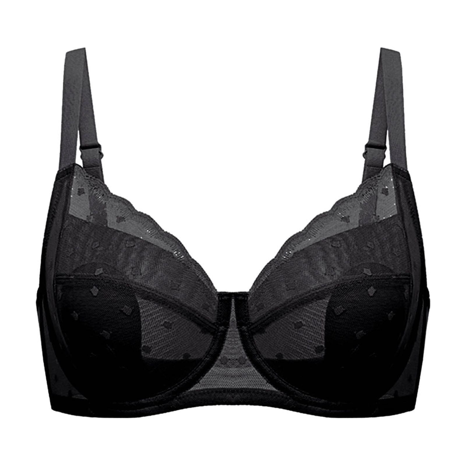 Fewfanhot Women's Bras Everyday V-Neck Push Up Bra, Lace Back Strap Bra ...