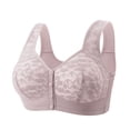 Fewfanhot Women's Bras Front Closure Non-Metal No-Wire Push Up Bra ...