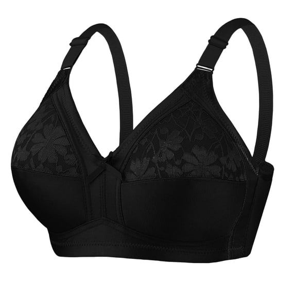 Fewfanhot Women's Bras Plus Size Bras for Women, Lace T-Shirt Bra, No ...