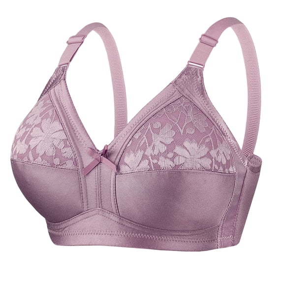 Fewfanhot Women's Bras Plus Size Bras for Women, Lace T-Shirt Bra, No ...