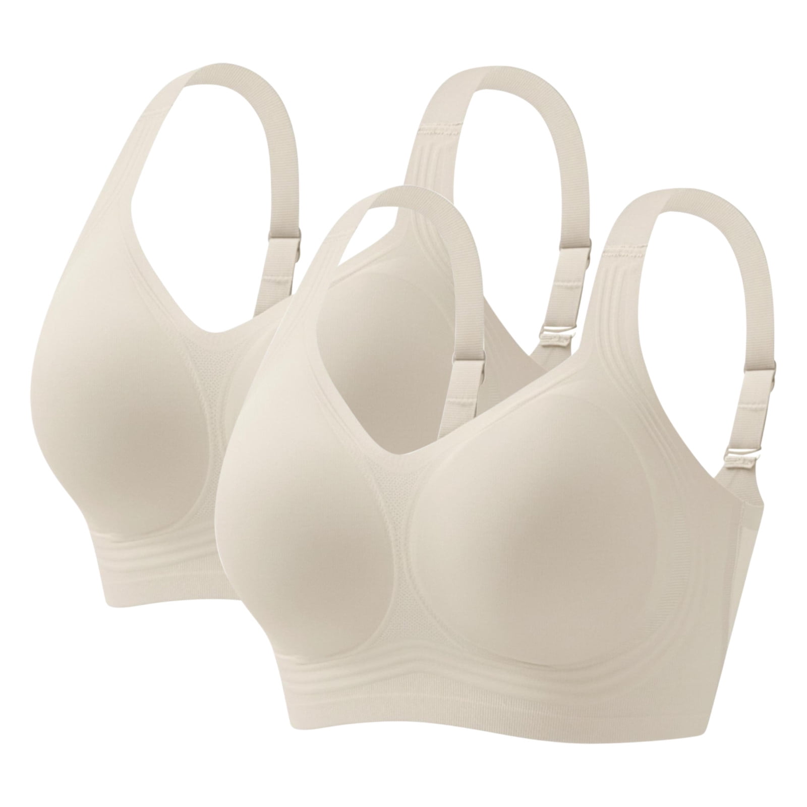 Fewfanhot Women's Bras Sports Bra Set, Non-Wire Bras with Light Support ...