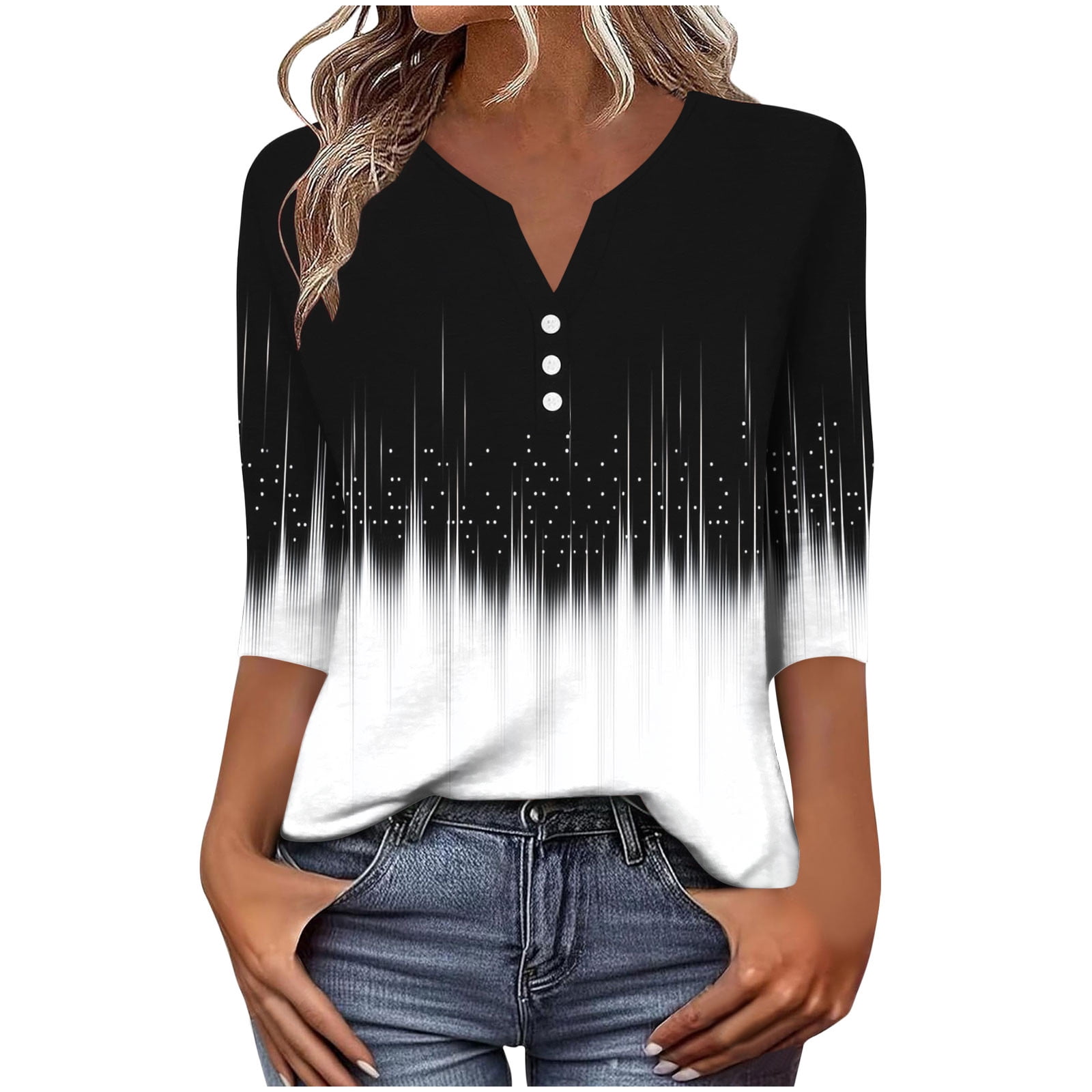 Fewfanhot Women's Clothing Summer Tops Cap Short Sleeve Shirts Button ...