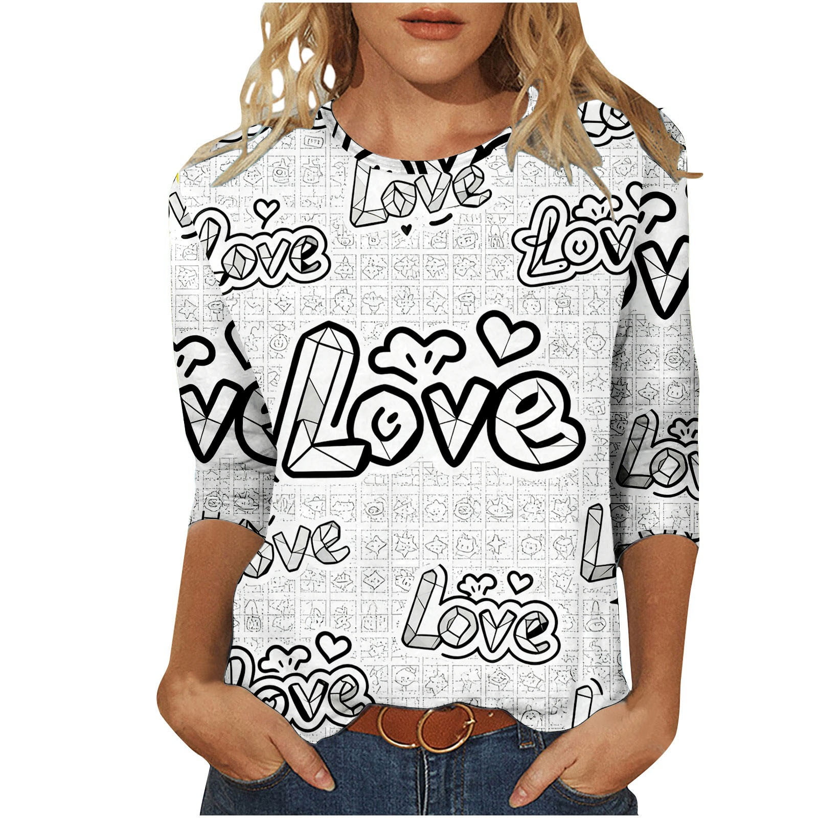 Fewfanhot Women's Clothing Summer Tops Cap Short Sleeve Shirts Button ...