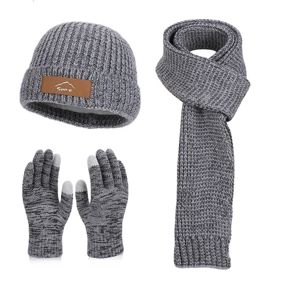 Fewfanhot Women's Cozy Knit Winter Beanie Thick Fleece Lined Windproof ...