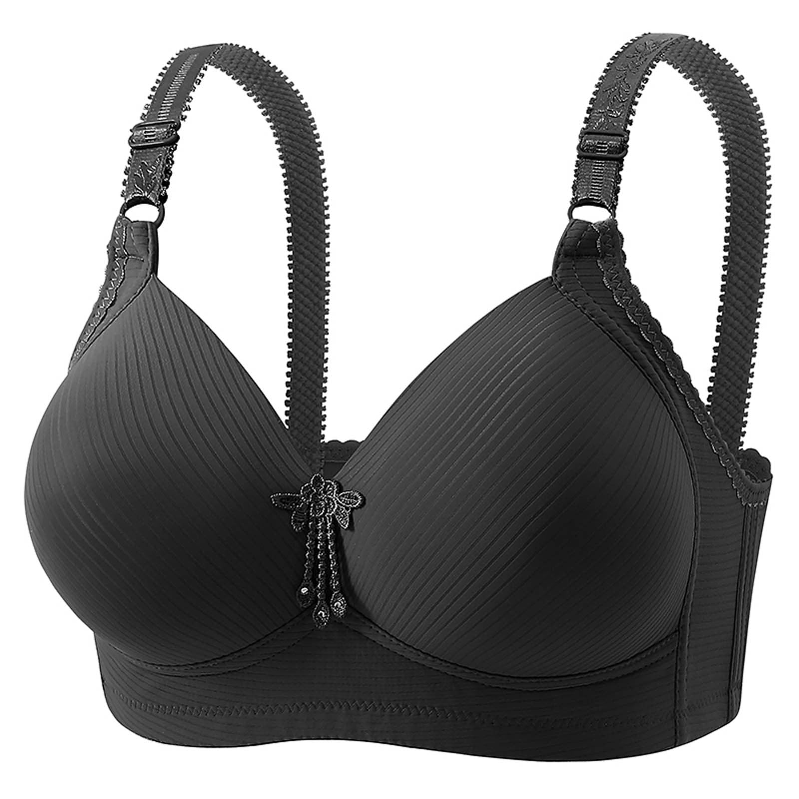 Fewfanhot Women's Everyday Bra - Wireless Solid Color Classic Design ...