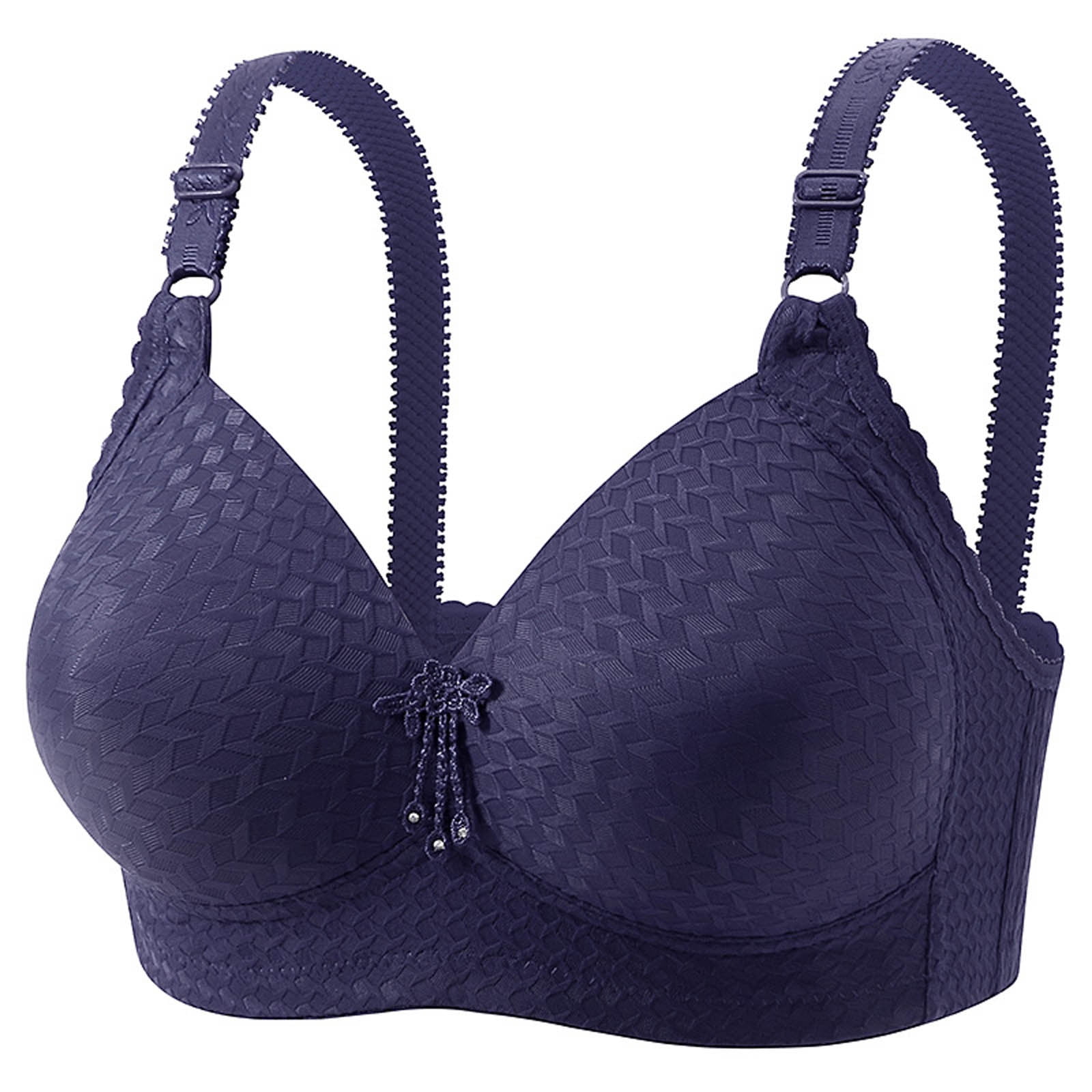 Fewfanhot Women's Everyday Bra - Wireless Solid Color Classic Design ...