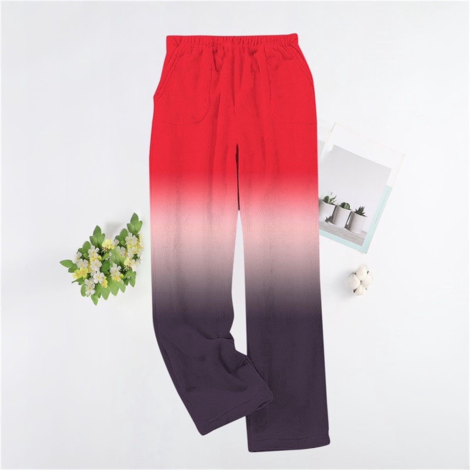 Fewfanhot Women's Flannel Sleep Pants - Cozy Soft Printed Fabric with ...