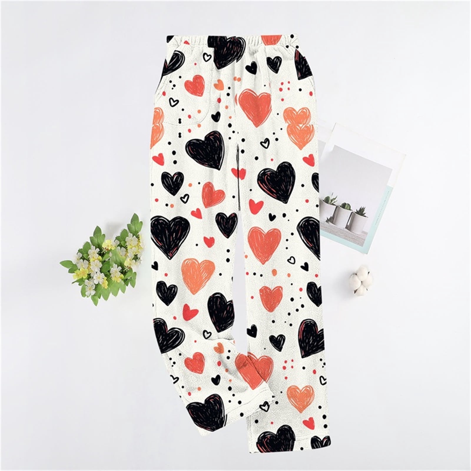 Fewfanhot Women's Flannel Sleep Pants - Cozy Soft Printed Fabric with ...