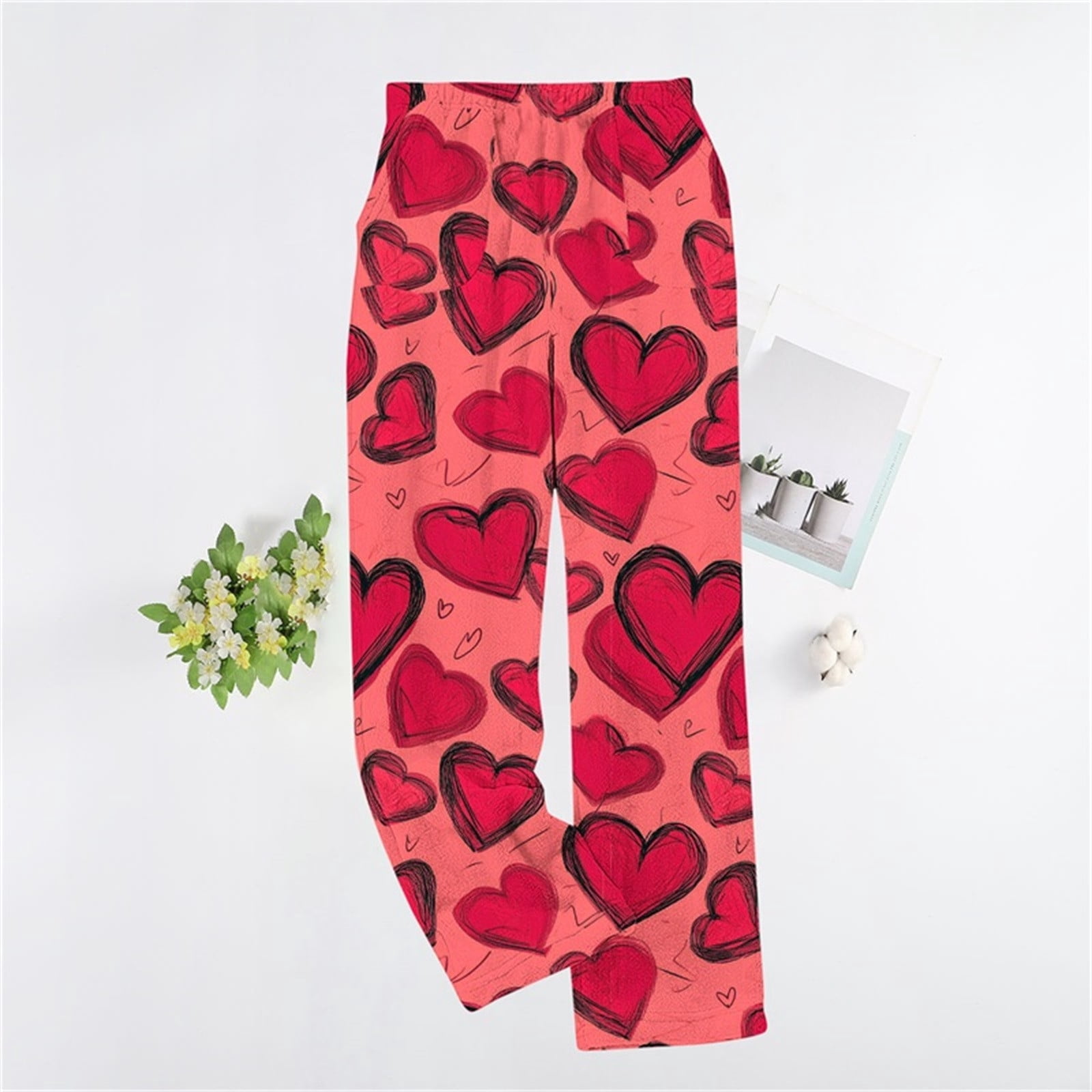 Fewfanhot Women's Flannel Sleep Pants - Cozy Soft Printed Fabric with ...