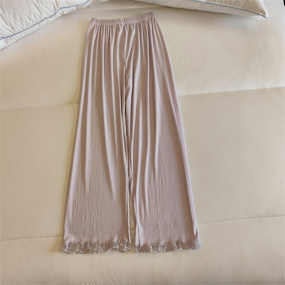 Fewfanhot Women's Korean-Style Lace Pajama Pants Sweet French-Inspired ...