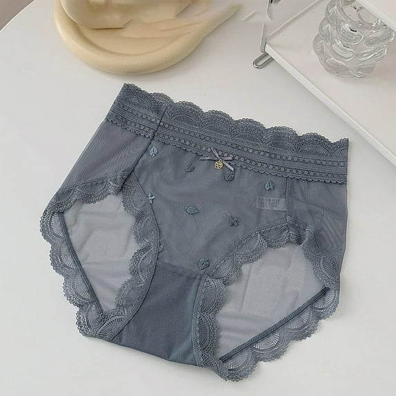 Fewfanhot Women's Lace Lightweight Briefs Breathable Mesh Design Soft ...