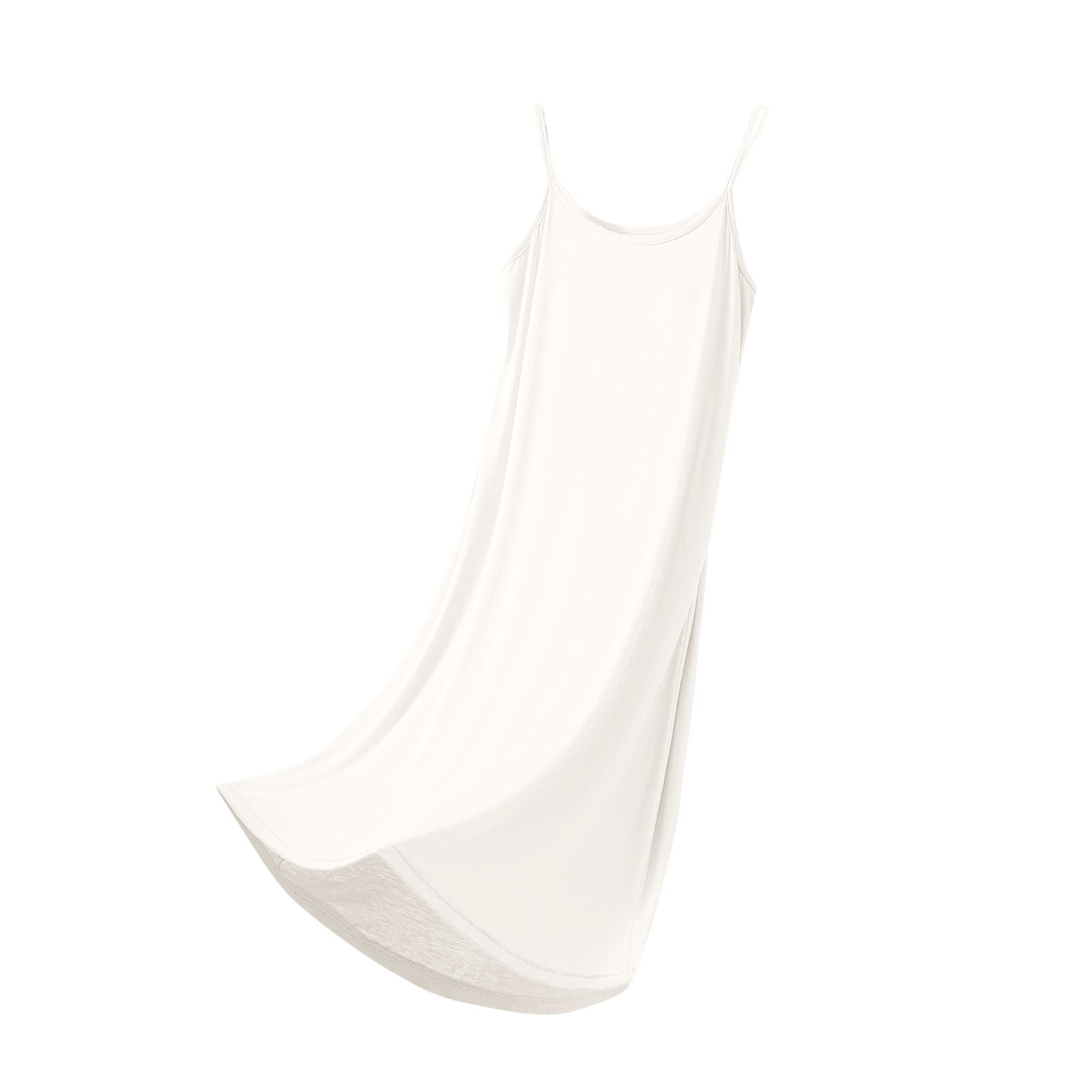 Fewfanhot Women's Sleeveless Modal Camisole Nightgown with Built-in Bra ...