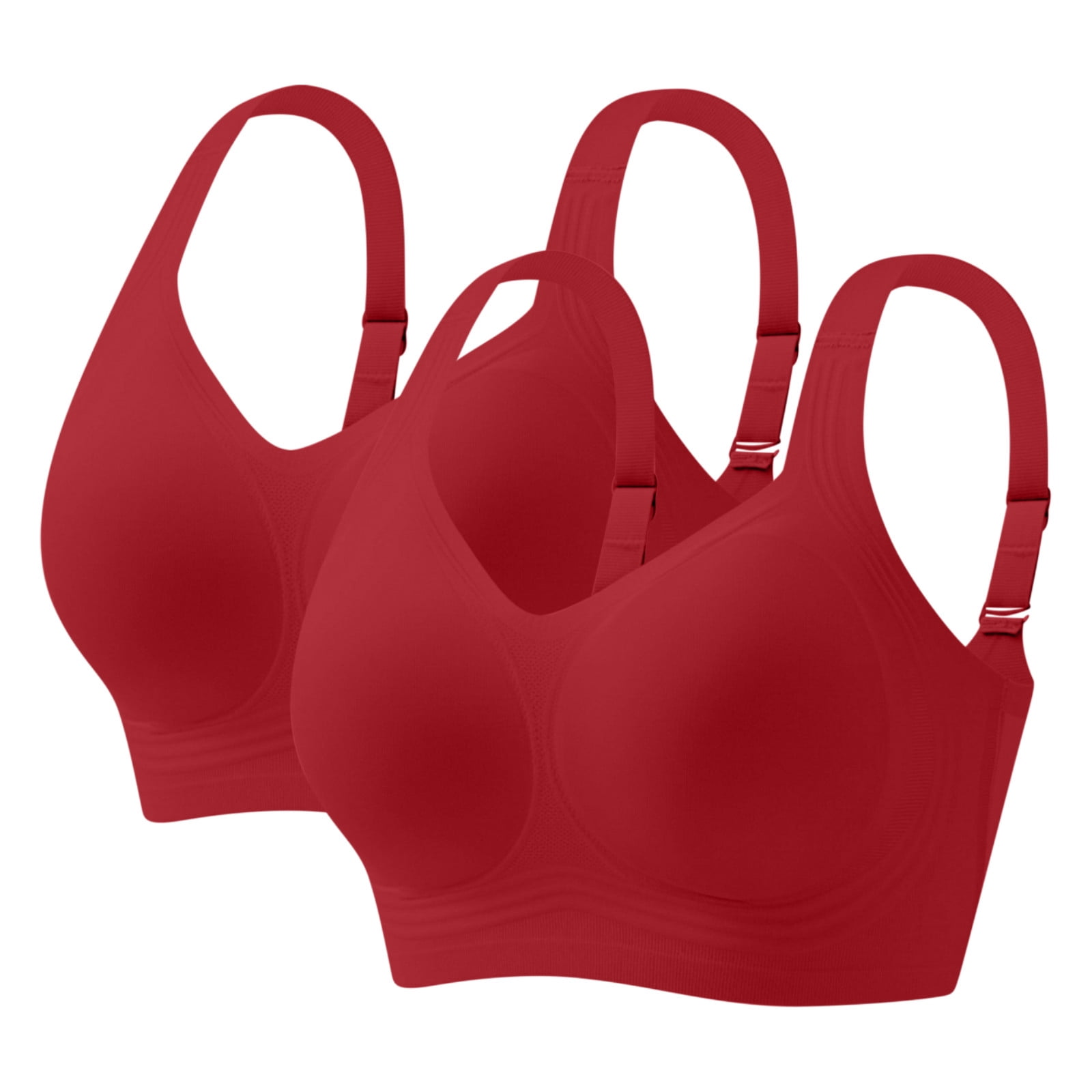 Fewfanhot Womens Bras Sports Bra Set, Non-Wire Bras with Light Support ...