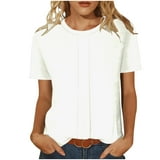 Fewfanhot Womens Clothing Short Sleeve Dressy Casual Shirts Bell Sleeve ...