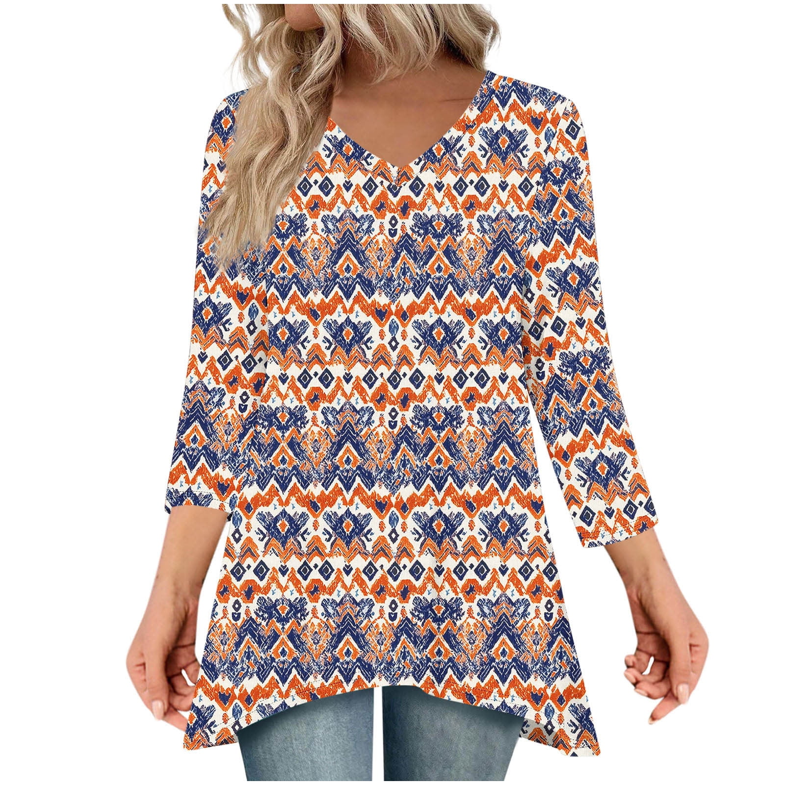 Fewfanhot Womens Tops Casual Tunic Tops Fall Shirts to Wear with ...
