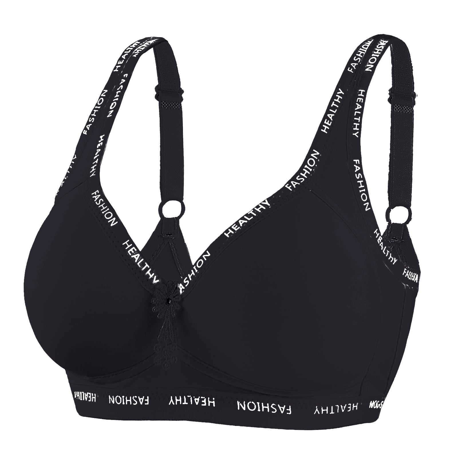 Fexhaormme Women Bras Comfortable Wide Straps Fashion Bra Breathable ...