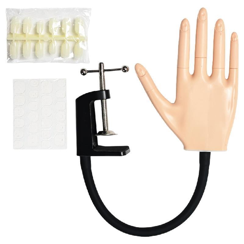 Fexible Nails Hand Practice Mannequin Hand Practice Hand for Gels Nails ...