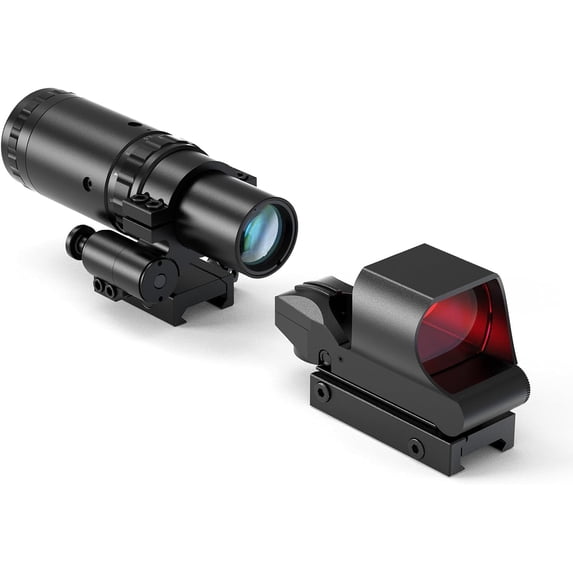 Feyachi M57/M37 1.5X - 5X Red Dot Magnifier with RS-30 Reflex Sight ...