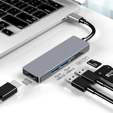 Slant 4-Port Hub USB 2.0 4-Port Hub Aluminum Splitter 2.0 Hub Desktop ...