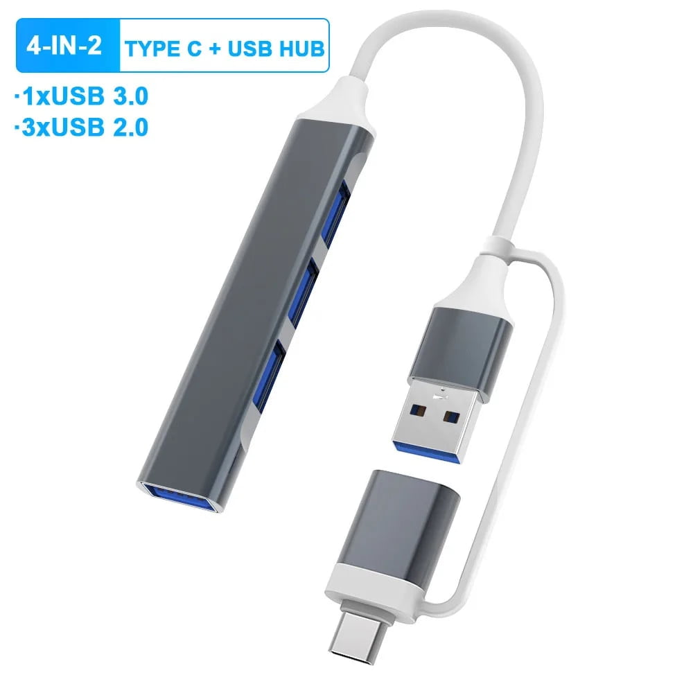 Feylan 8-IN-2 USB HUB 3.0 USB C HUB Dock Station 5Gbps High Speed ...