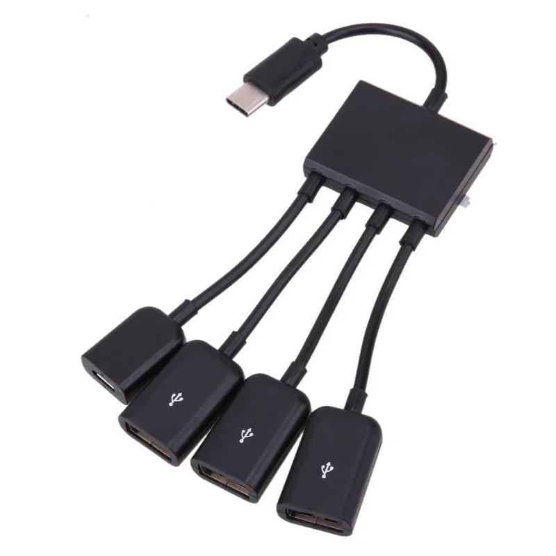 Feylan Type-C 3.1 4 in 1 Micro USB hub OTG cable extension adapter for ...