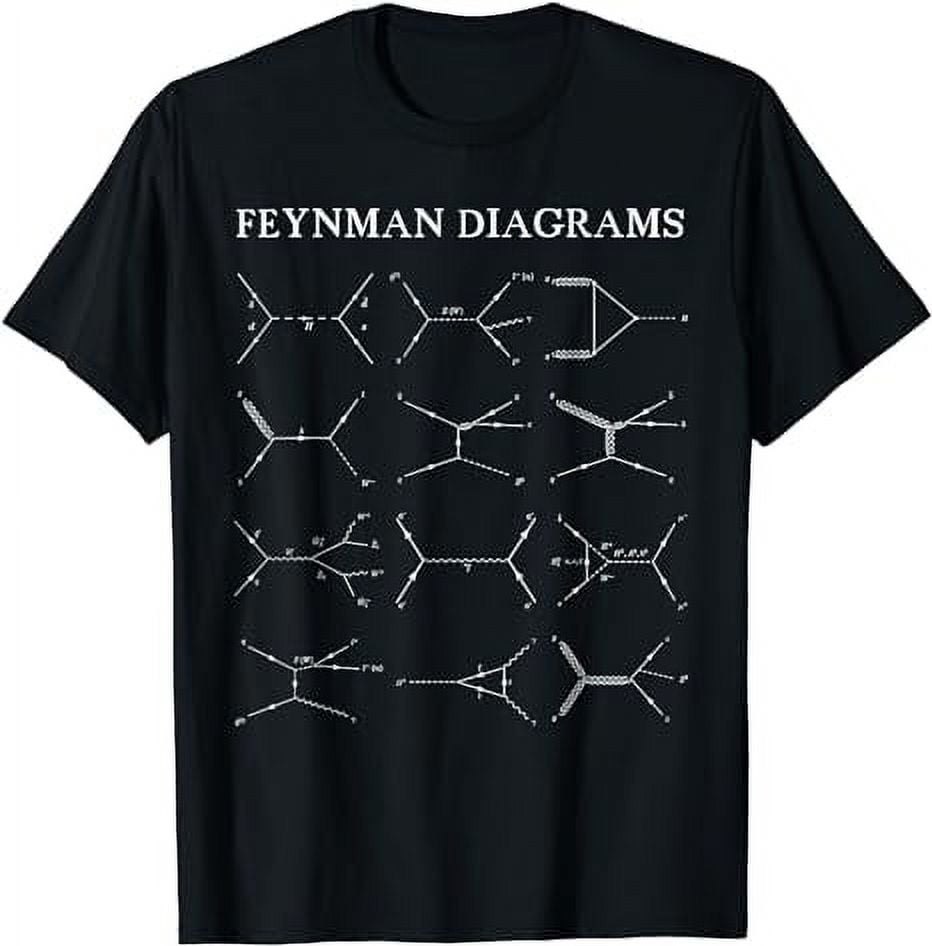 Feynman Diagrams Theoretical Physics Physicist Science Math T-Shirt ...