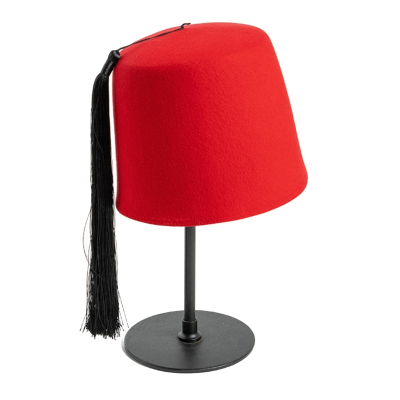 Fez Hat, with Black Tassels, Arounds The World Fancy Dress, Dress Up ...