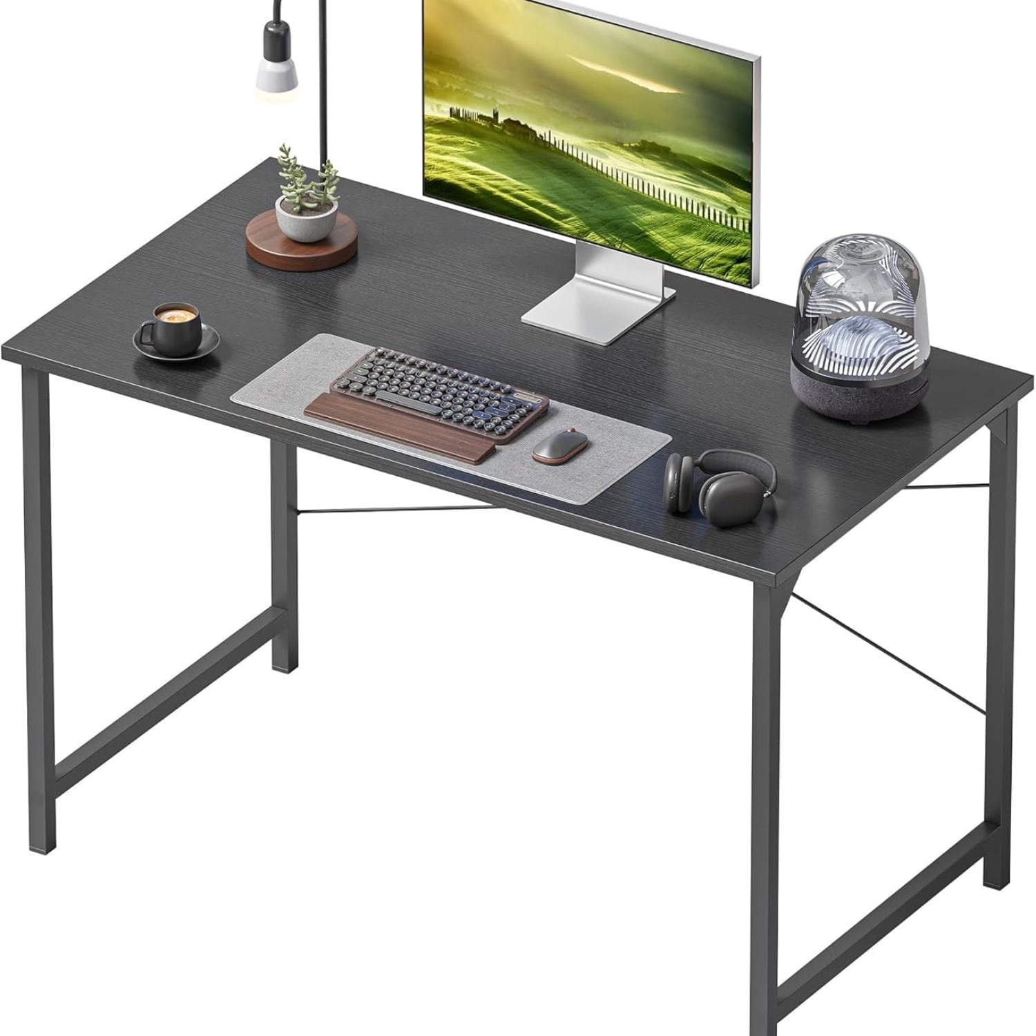 Fezibo 32 Inch Small Computer Desk for Home Office, Modern Black ...