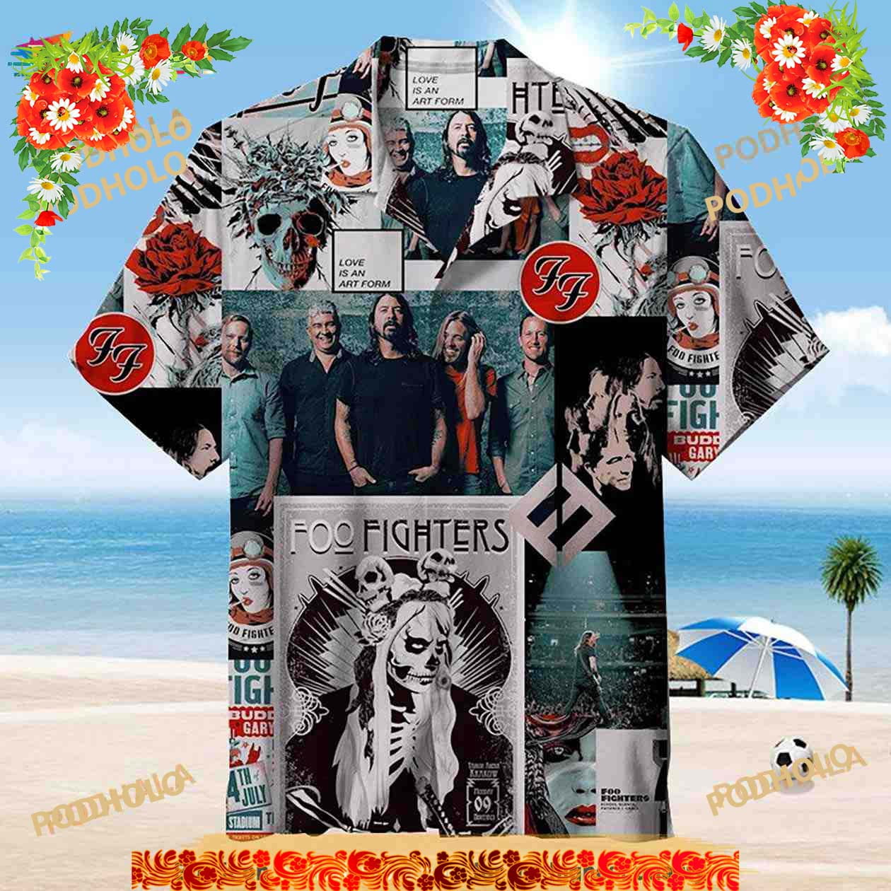 Ff Band Fighters Universal Hawaiian Shirt, Ff Band Fighters Hawaiian ...