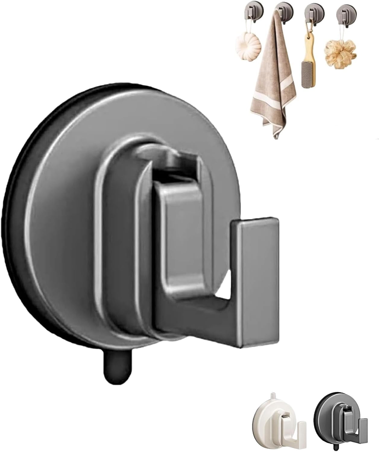 Ffunhoo Heavy Suction Cups Without Bore, No Drill Wall Hanger, Suction ...