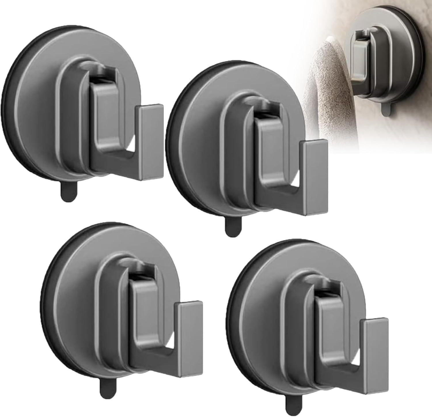 Ffunhoo Heavy Suction Cups Without Bore, Wreath Hanger for Front Door ...