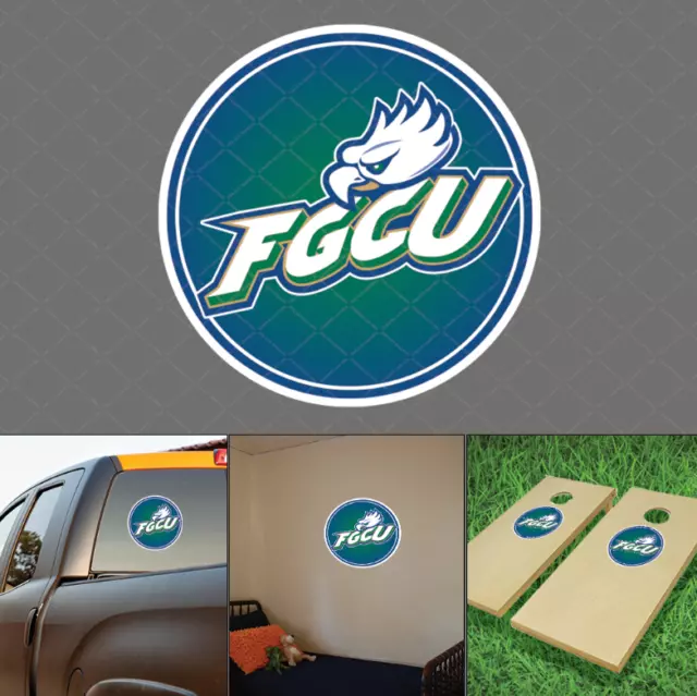 Fgcu Ea.Gles Vinyl Decal - Circle Sticker Fors, Cars & More ...