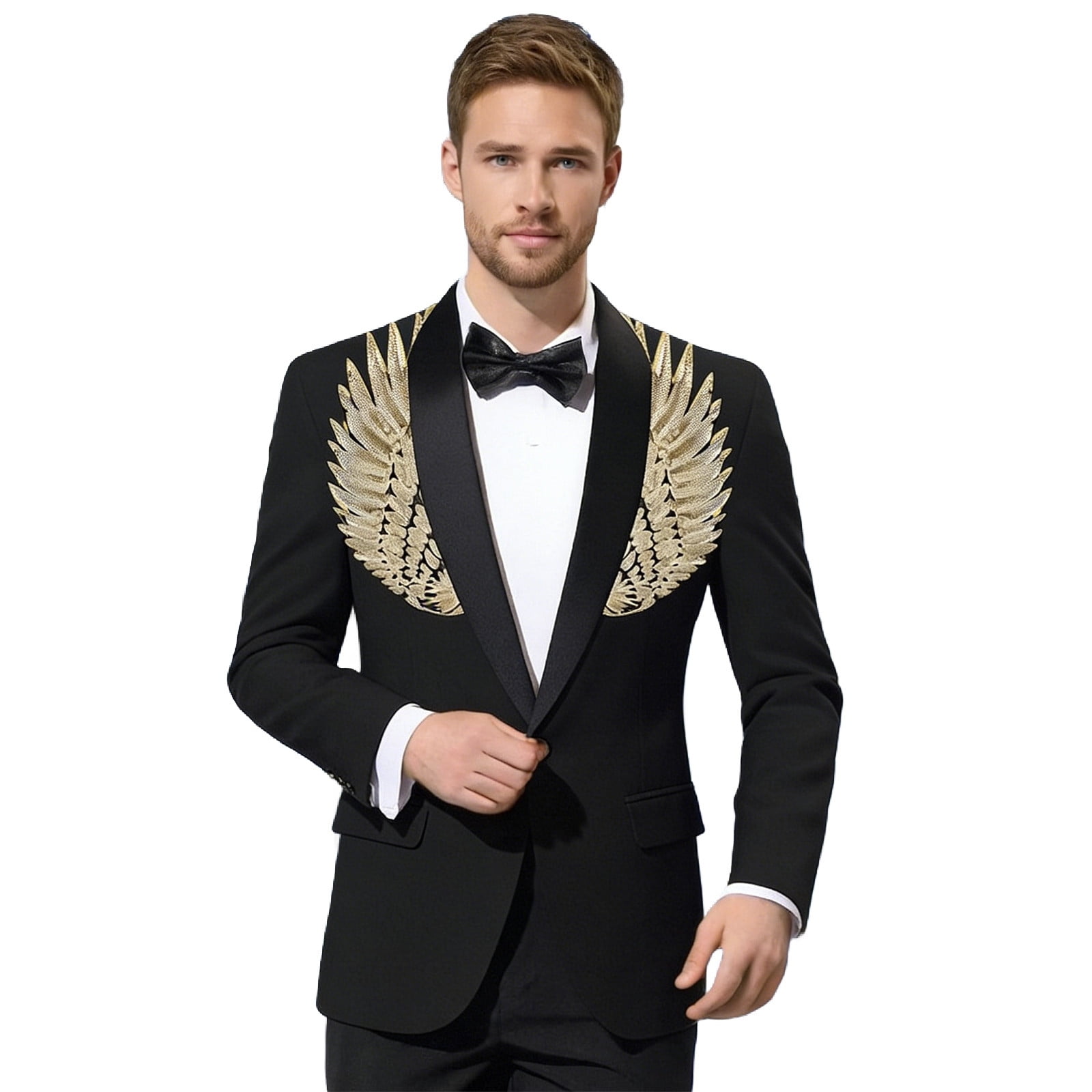 Fgnfyis Carnival Mens Blazer Jacket Stage Performance Jacket with ...