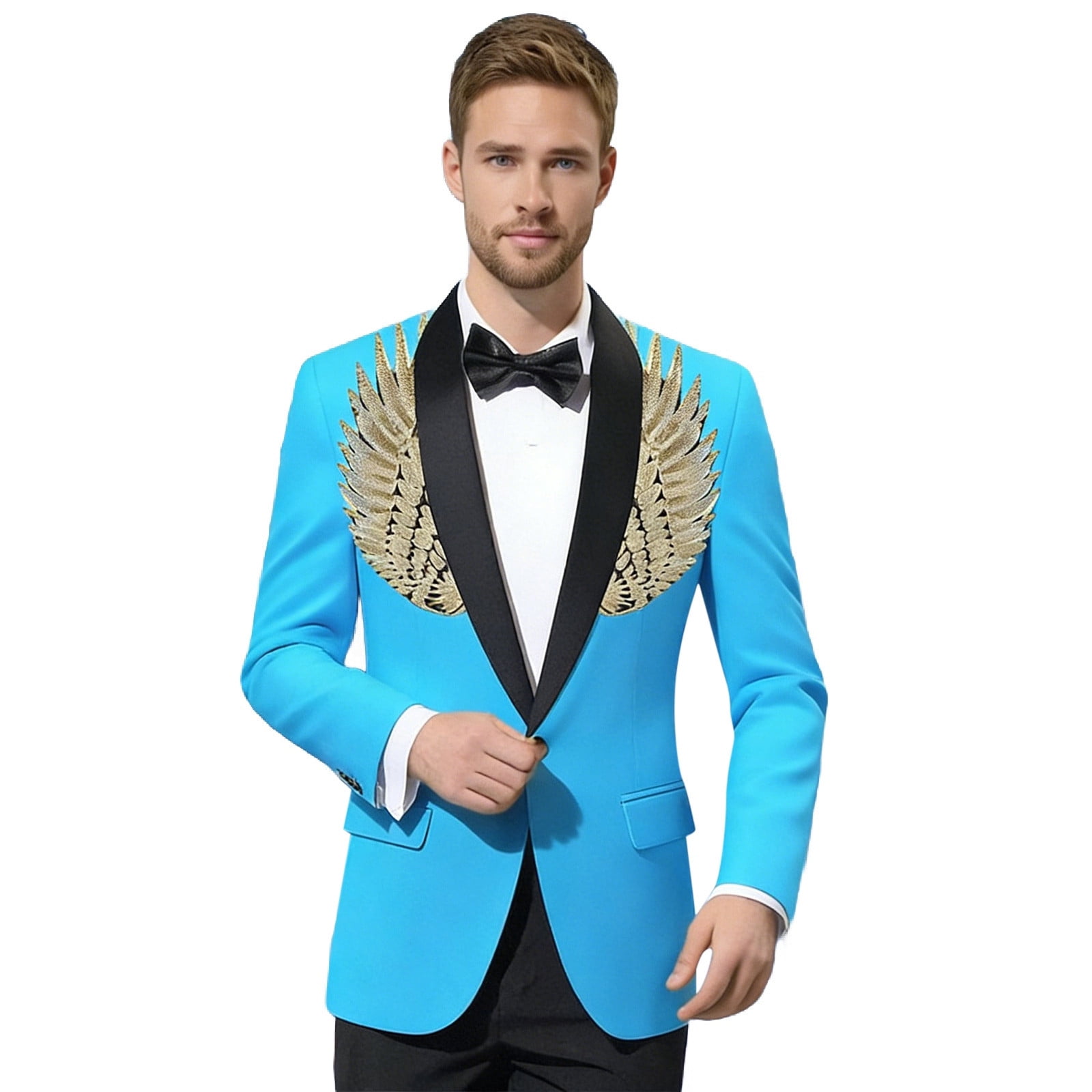 Fgnfyis Carnival Mens Blazer Jacket Stage Performance Jacket with ...
