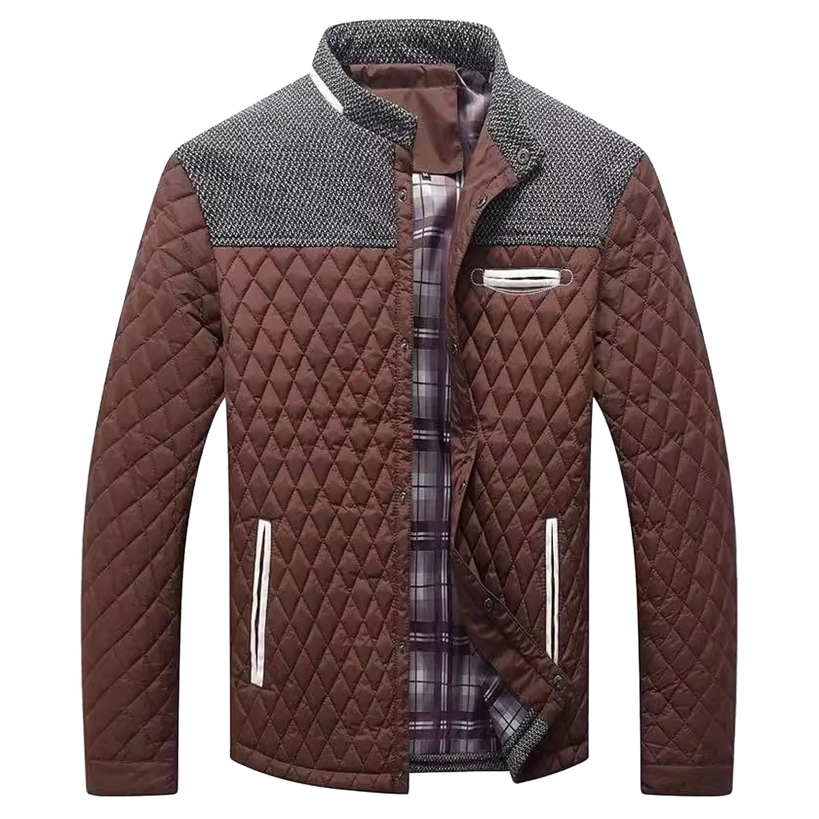 Fgnfyis Coats for Men Casual Outdoor Sports Thickened Autumn Winter ...
