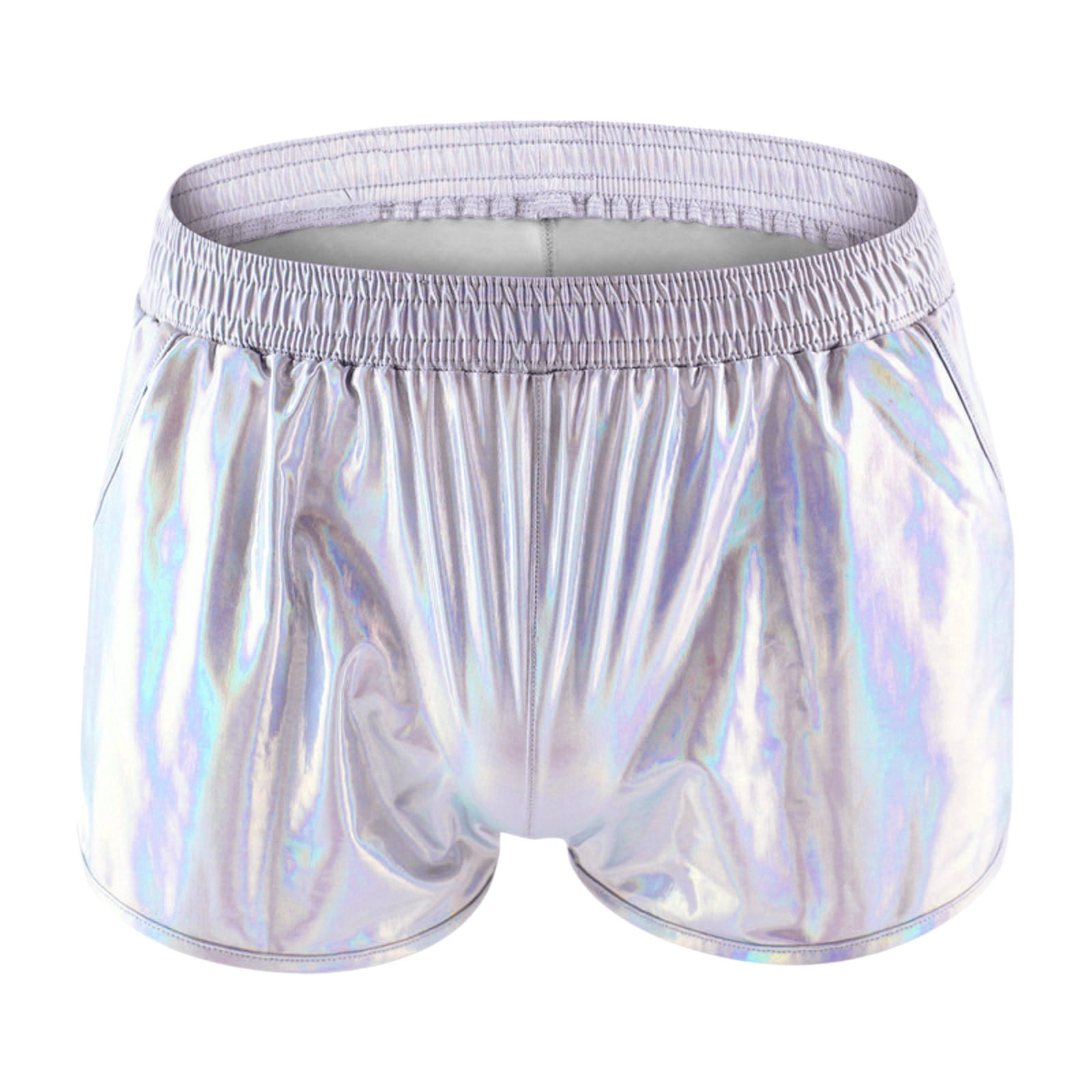 Fgnfyis Fashion Men's Shorts Summer Shiny Material Loose Comfortable ...
